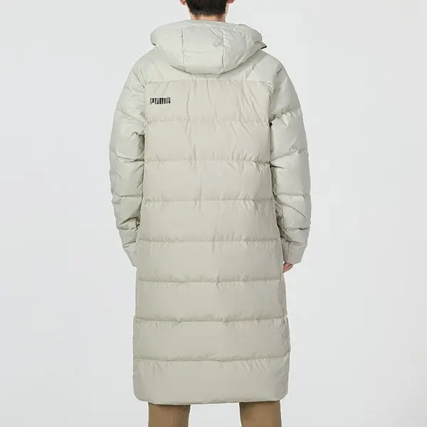 PUMA Down Hooded Parka - White