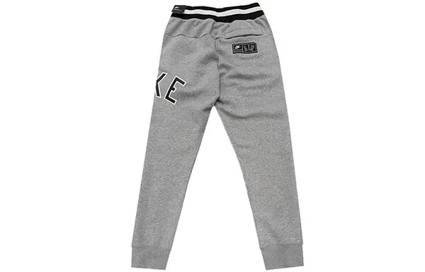 Nike Casual Sports Slim Fit Fleece Long Pants Gray