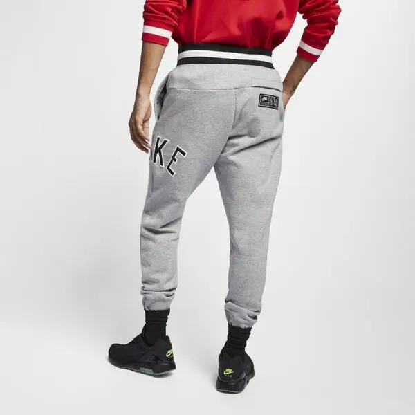 Nike Casual Sports Slim Fit Fleece Long Pants Gray