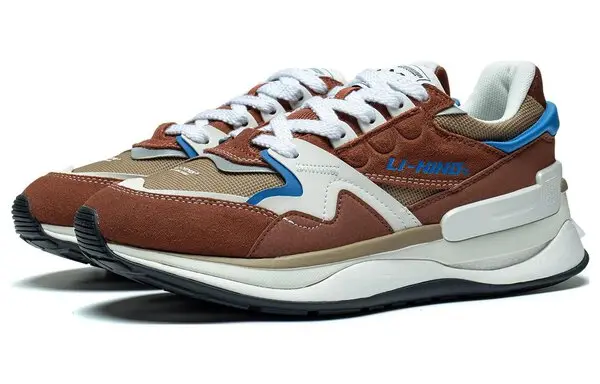 LI-NING 001 Moment V2 Sneakers - Brown/white/blue