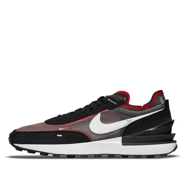 Nike Waffle One Se "bred" Low Top Sneakers - Black/red