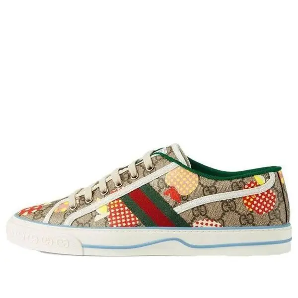 Gucci Les Pommes Tennis 1977 Sneakers - Beige/red/green
