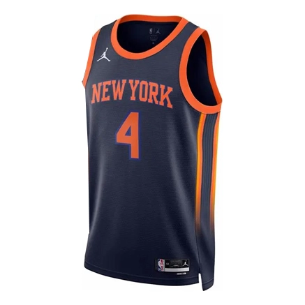 Nike Nba Derrick Rose New York Knicks Fan Edition Jersey - Blue/orange