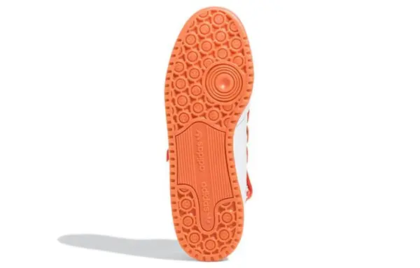 Adidas Originals Forum Mid High Top Sneakers - White/orange