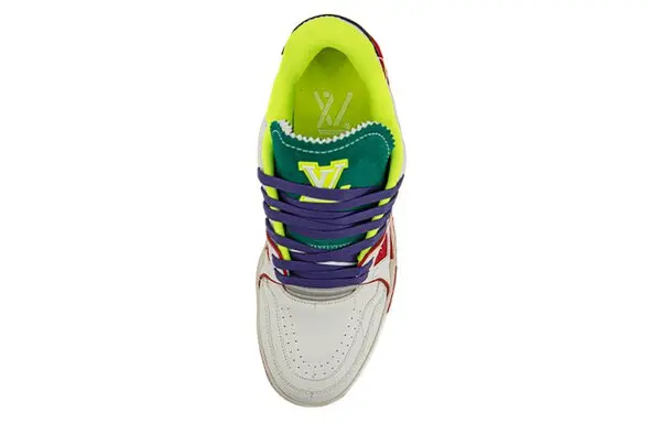 LOUIS VUITTON Trainer Upcycling Sneakers - White/red/yellow