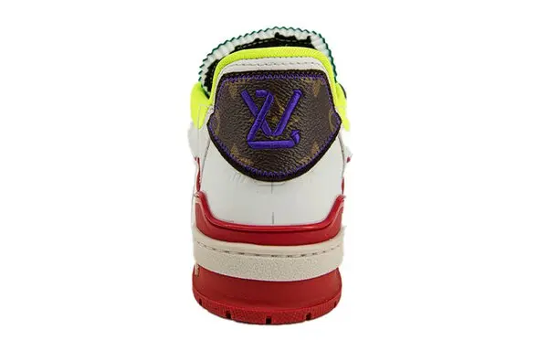 LOUIS VUITTON Trainer Upcycling Sneakers - White/red/yellow