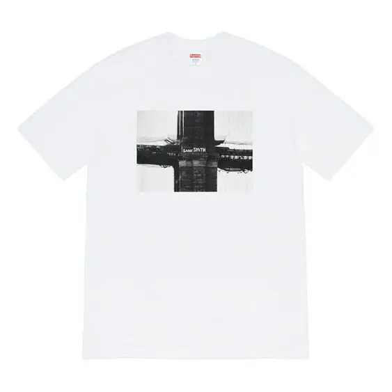 Supreme Fw19 Week 17 Bridge Tee Graffiti Printing Short Sleeve - White