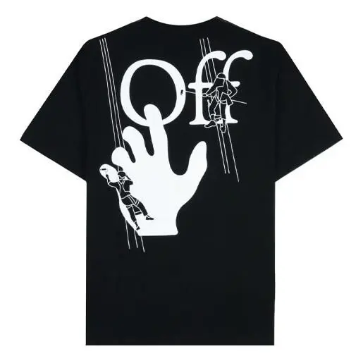Off-White Pattern Printing Short Sleeve - Black