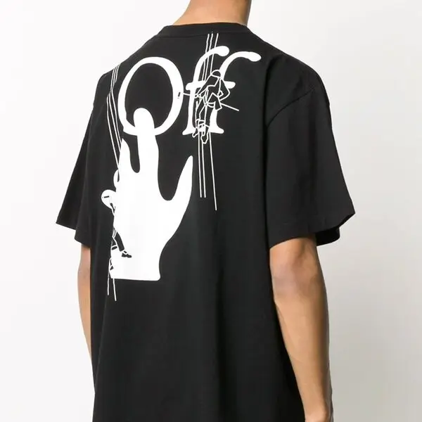 Off-White Pattern Printing Short Sleeve - Black