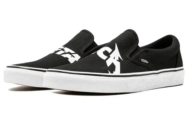 VANS X Metallica Classic Slip-on Sneakers - Black