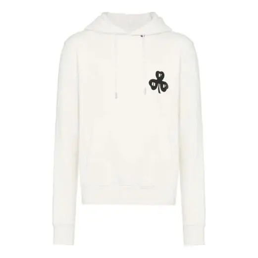 Off-White Long Sleeve" Hoodie - White