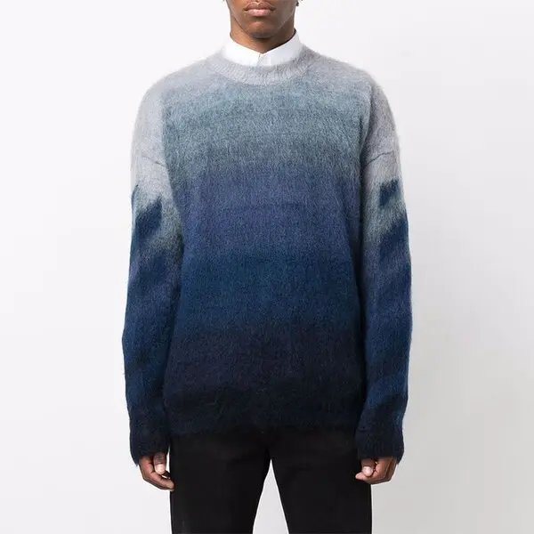 Off-White Gradient Effect Wool Sweater