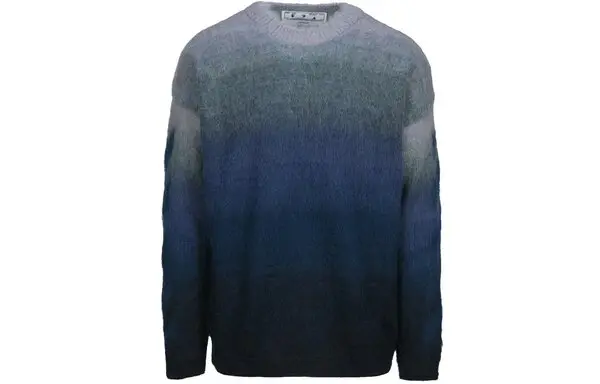 Off-White Gradient Effect Wool Sweater