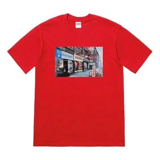 Supreme Ss18 Hardware Tee Printing Short Sleeve - Red
