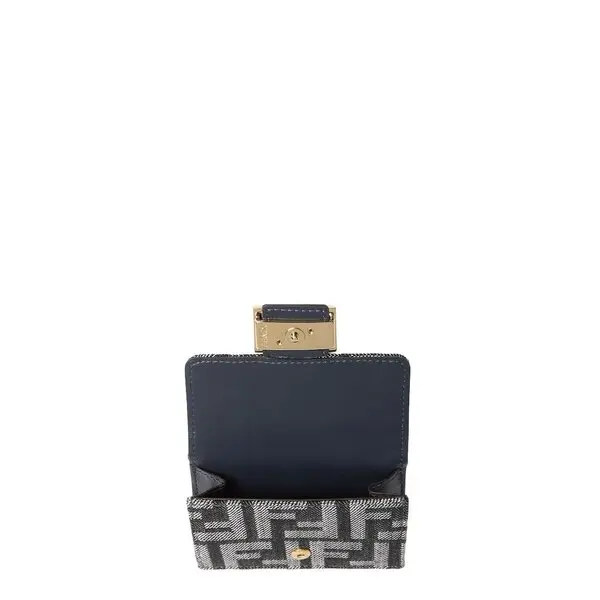 Fendi Fw25 Baguette Tri-fold Wallet - Grey