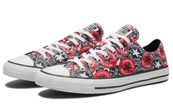 CONVERSE Chuck Taylor All Star Low Top Sneakers With All Over Logo Print