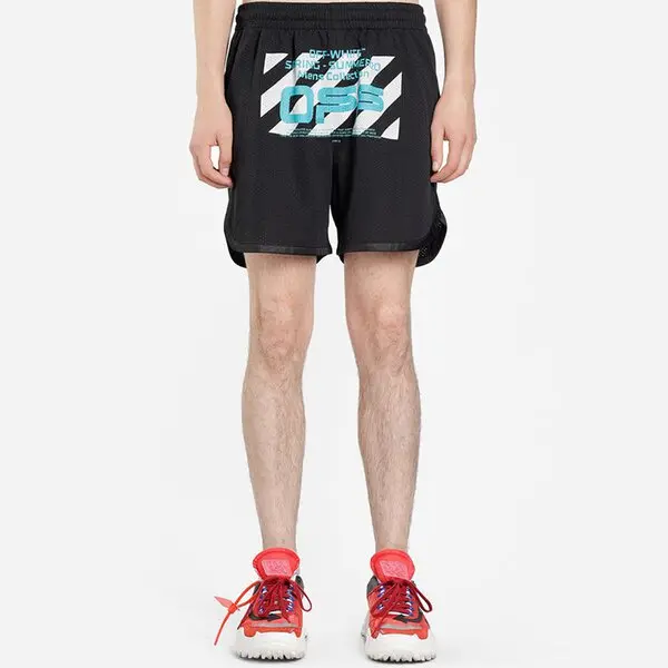 Off-White Wavy Line Mesh Shorts