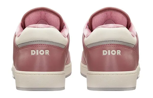 Dior B27 Low-top Sneaker In Smooth Calfskin - White/pink