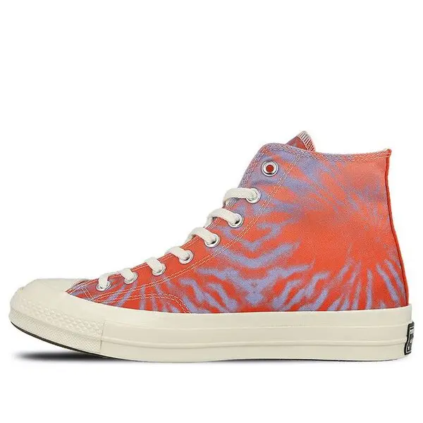 CONVERSE Chuck 70 Hi "coral Twilight Tie Dye" Sneakers - Red/white