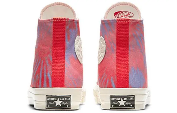 CONVERSE Chuck 70 Hi "coral Twilight Tie Dye" Sneakers - Red/white