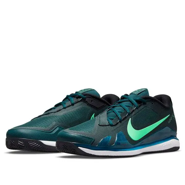 Nike Court Air Zoom Vapor Pro Tennis Shoes - Blue/green
