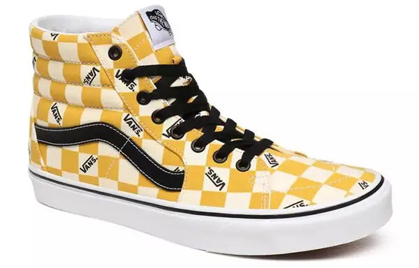 VANS Sk8-hi High Top Sneakers - Black/yellow