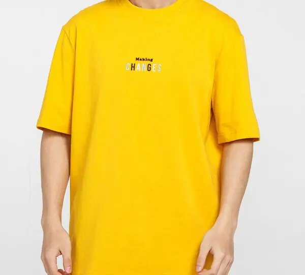 PUMA Printed Short Sleeve Tee Gold