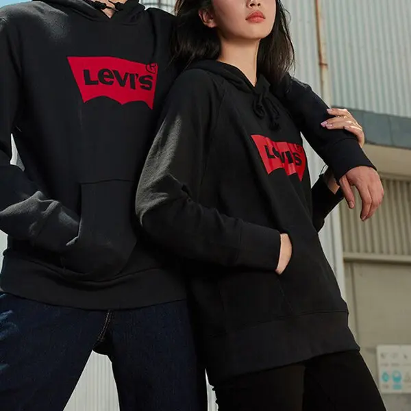 LEVI'S Logo Drawstring Hoodie