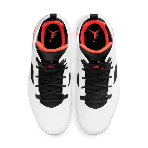 JORDAN Flight Club 91 High Top Sneakers - White/red
