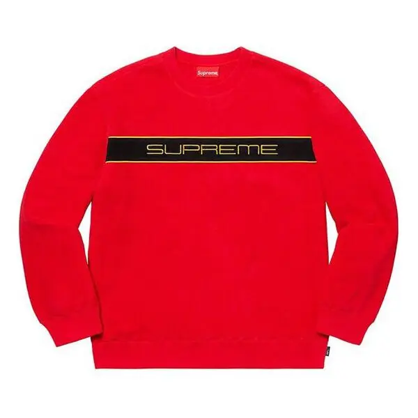 Supreme Embroidered Logo Fleece Round Neck