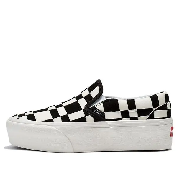 VANS Slip-on Platform Sneakers - White/black
