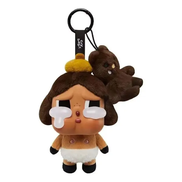 POP MART Crybaby Crying Again Baby Brown Pendant Secret Edition - Brown/tan