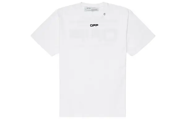 Off-White Wavy Line Short Sleeve Oversize Tee