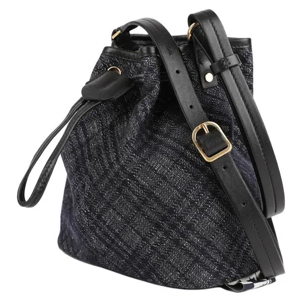Burberry Drawstring Denim Bucket Bag