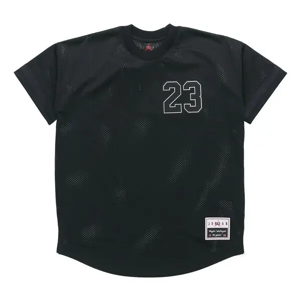 JORDAN 23" Mesh Basketball Jersey - Black