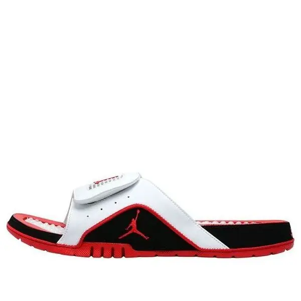 JORDAN Hydro 4 Retro Slide - White/fire Red-black