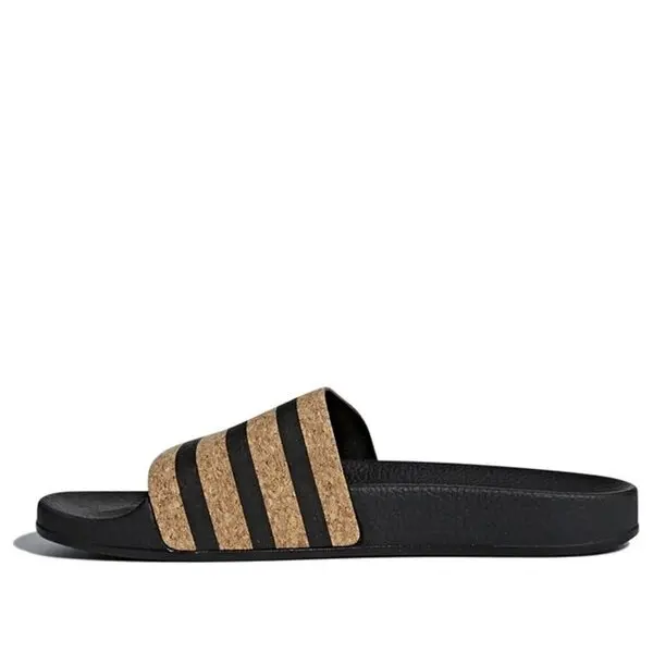 Adidas Adilette Cork Slides - Black
