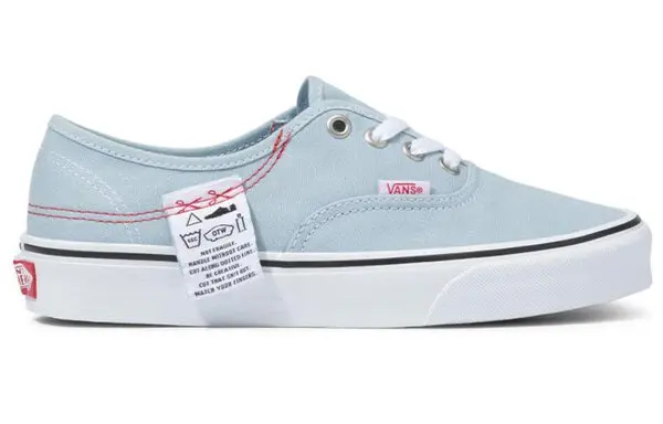 VANS Authentic Low Top Canvas Skate Shoes - Red