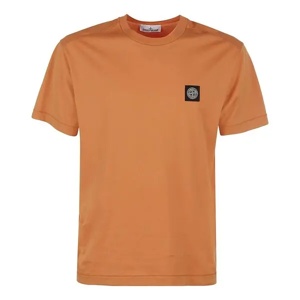 Stone Island Logo Patch T-shirt - Sienna
