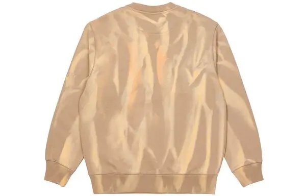 PALACE Tie Dye Round Neck Alphabet Sports Cream Hoodie - Yellow