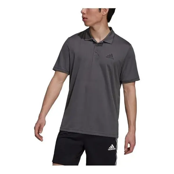 Adidas Aeroready Designed For Move Sport Polo Shirt Six - Grey