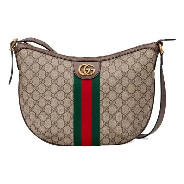 Gucci Ophidia Gg Canvas Shoulder Bag - Creamy