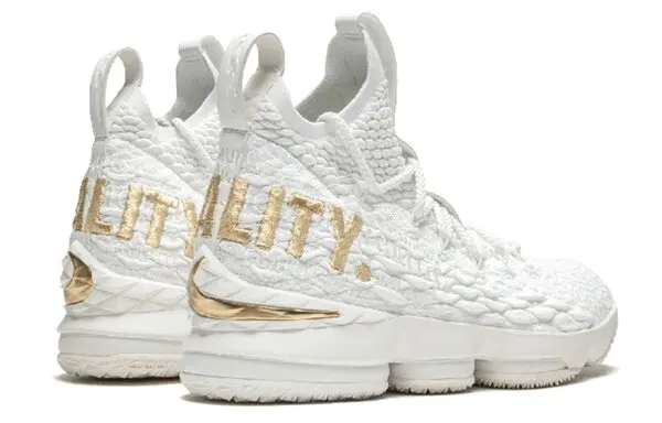Nike Lebron 15 "equality" Pe High Top Sneakers - White