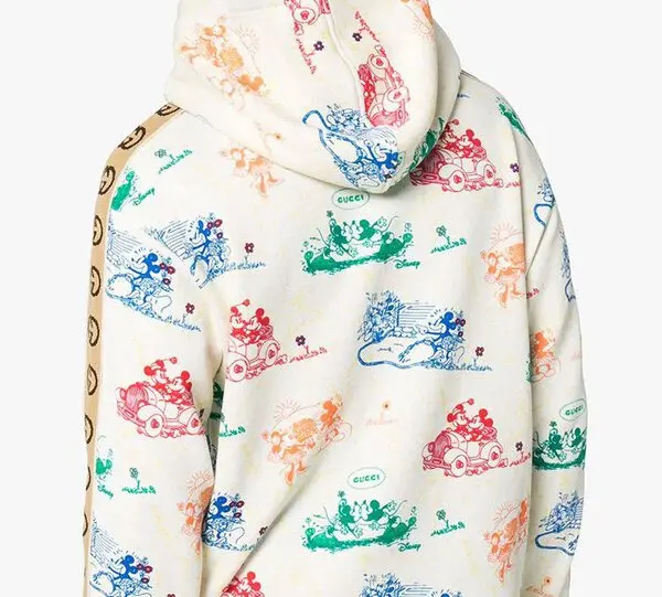 Gucci X Disney Mickey Mouse Printed Hoodie - White