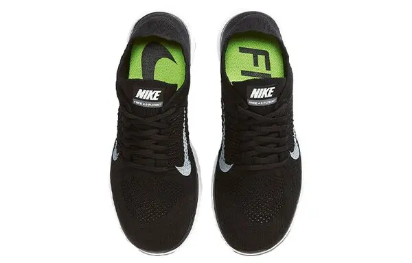 Nike Free 4.0 Flyknit Athletic Sneakers - Black/white-dark Grey