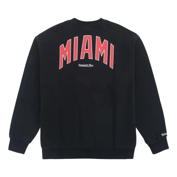 Mitchell & Ness X Nba Miami Heat Sweatshirt 'black