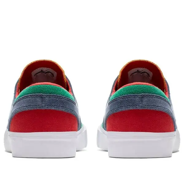 Nike Zoom Janoski Sb 'green Obsidian' Skate Shoes - Red/green/blue