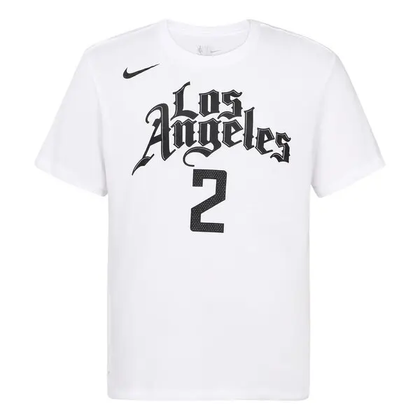 Nike Los Angeles Clippers Leonard 2 Short Sleeve T-shirt - White