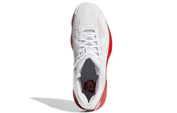 Adidas D Rose 10 High Top Sneakers - White/red
