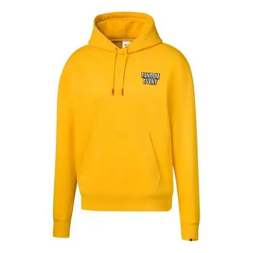 PUMA X Randomevent Crossover Casual Sports Knit Hoodie - Yellow